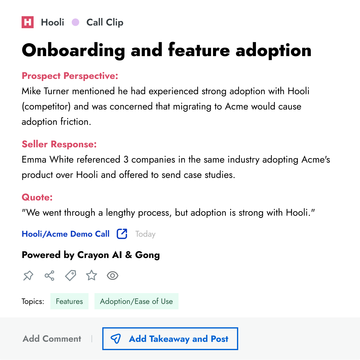 Competitive Intelligence Aggregation | Crayon Platform