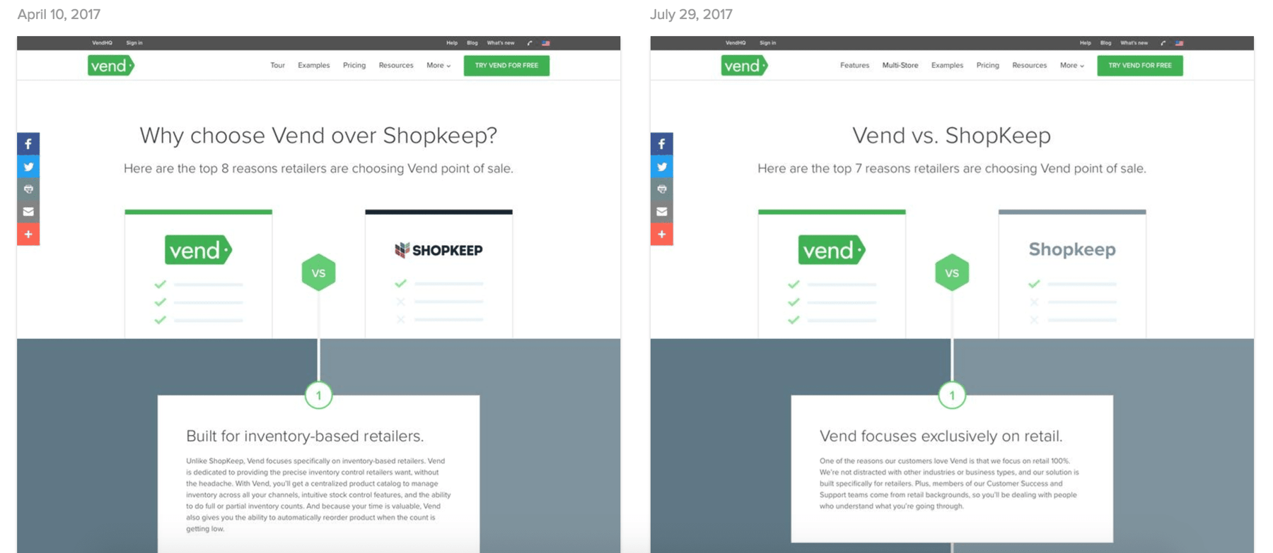 How to Go Head-to-Head: Great Competitive Comparison Pages